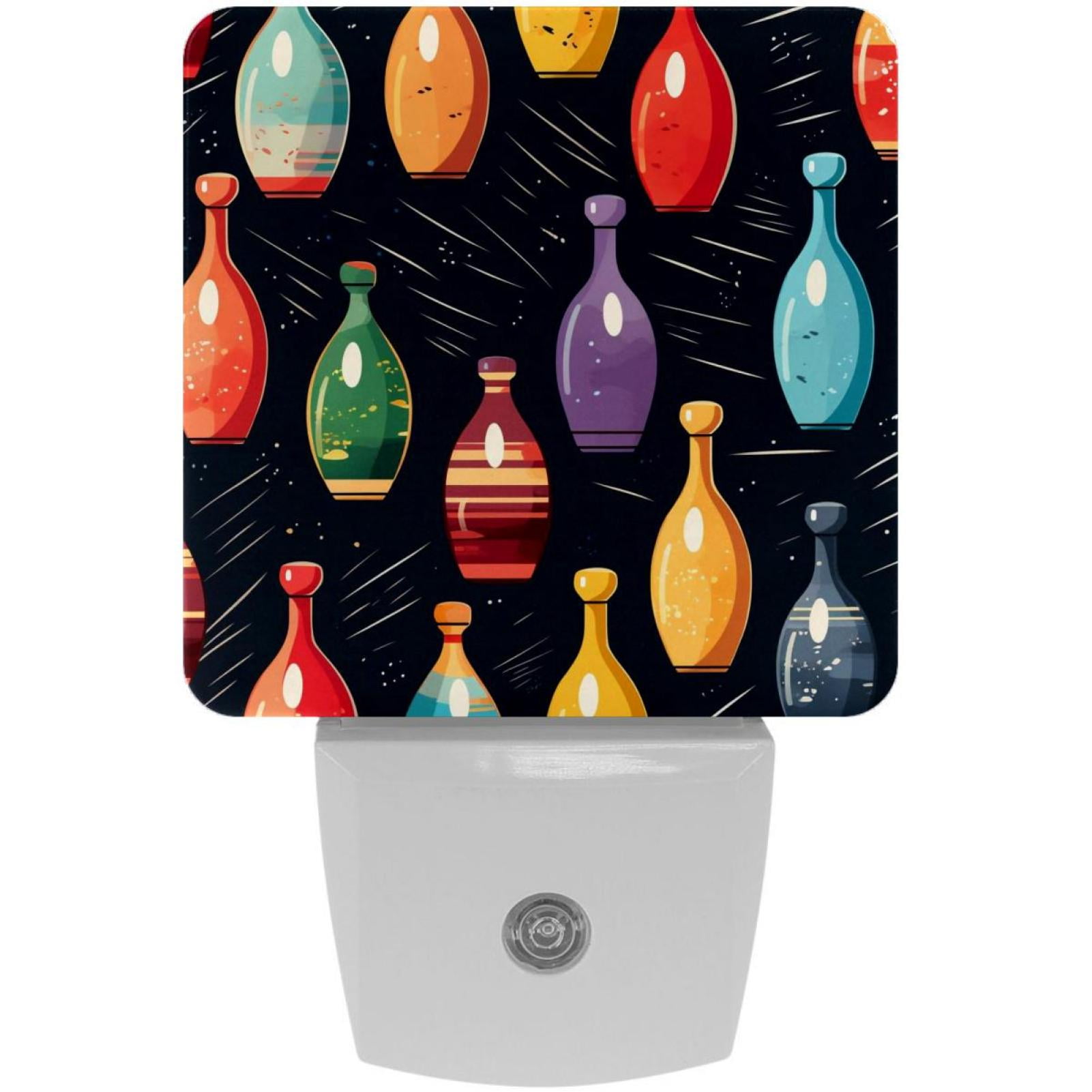 Bowling LED Square Night Lights - Energy Efficient Plug-in Wall Lamp ...