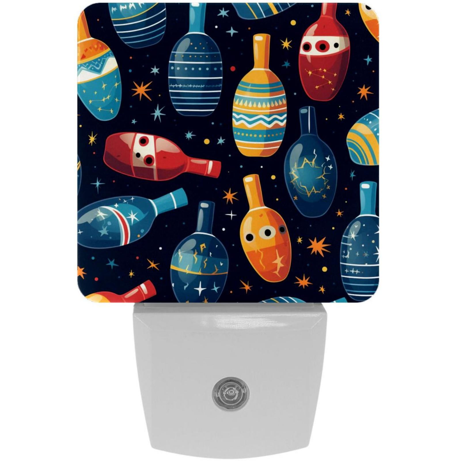 Bowling LED Square Night Lights - Energy Efficient Plug-in Wall Lamp ...