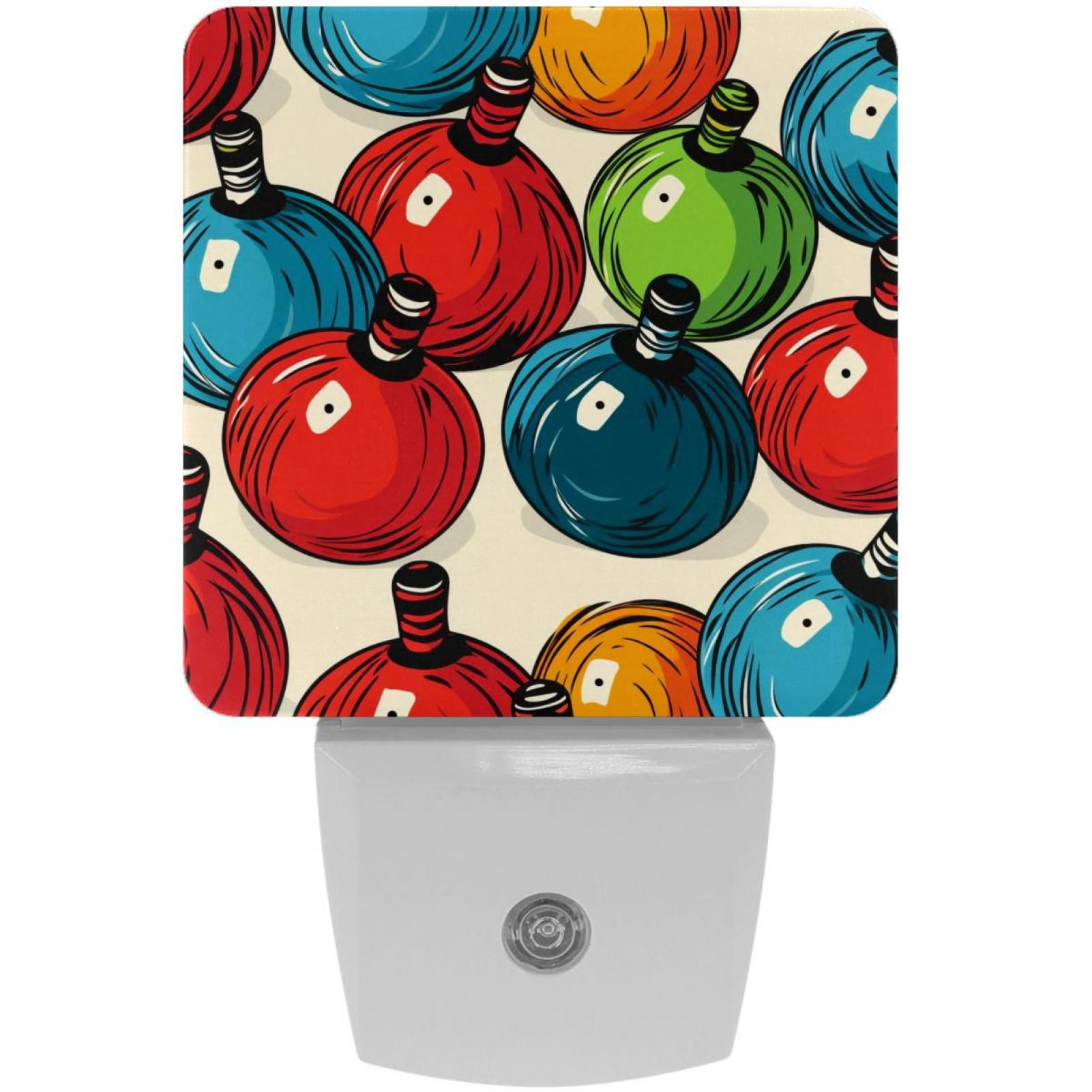 Bowling LED Square Night Lights - Modern Design, Soft Glow, Energy ...