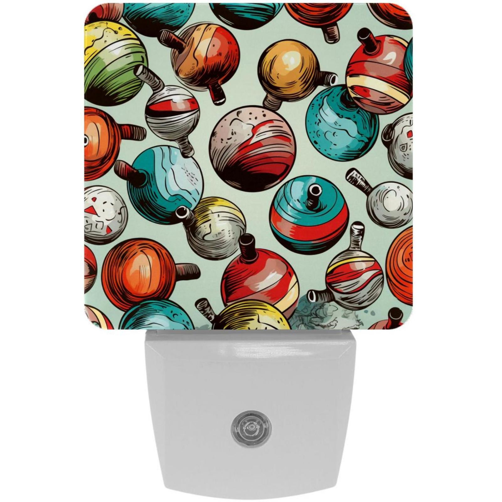 Bowling LED Square Night Lights for Bedroom and Living Room, Decorative ...