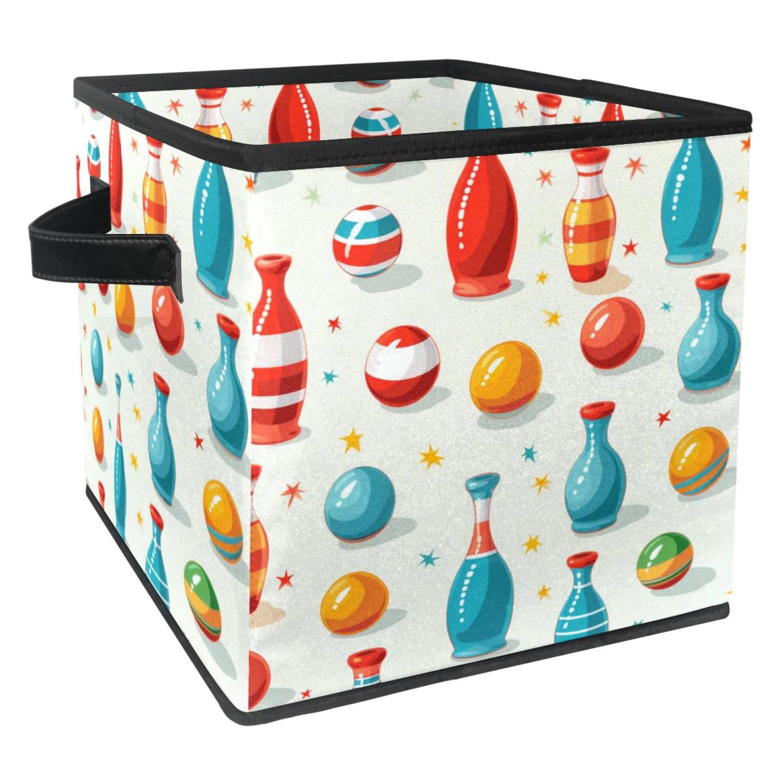 Bowling Large Capacity Foldable Toy Box Storage Bin Storage Baskets ...