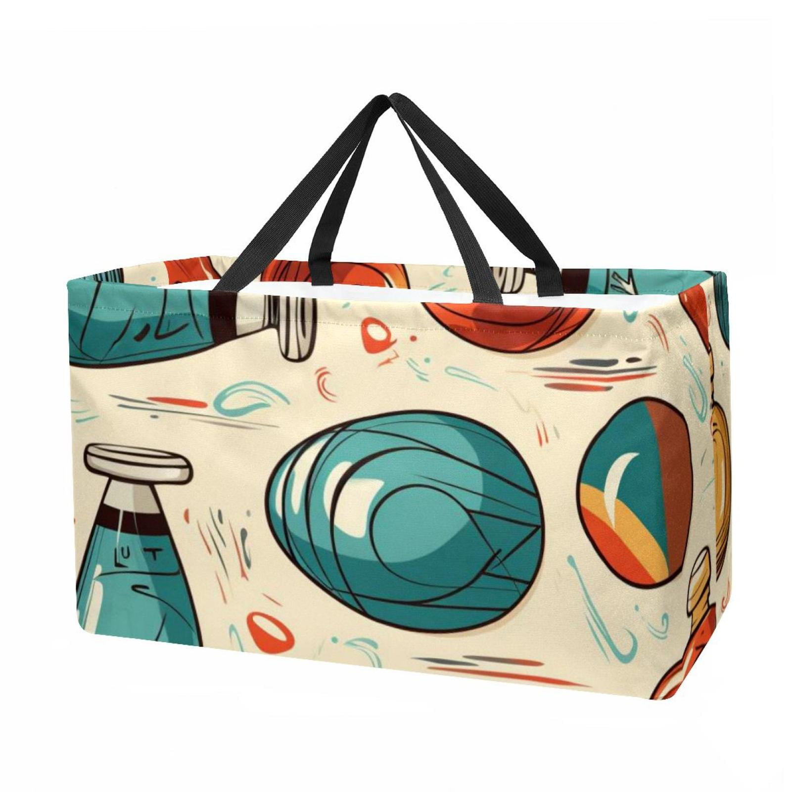 Bowling Large Capacity Reusable Foldable Laundry Bag & Picnic Basket ...