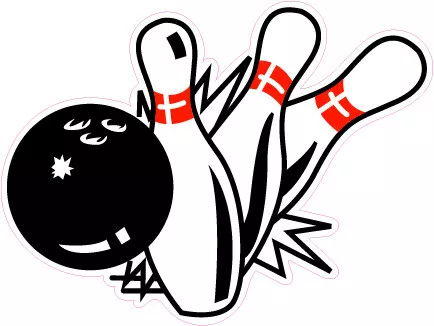 Bowling Pins Ball Strike Sticker Window Decal Phone Decal Water Bottle ...