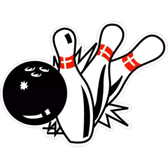 Bowling Pins Ball Strike Sticker Window Decal Phone Decal Water Bottle ...