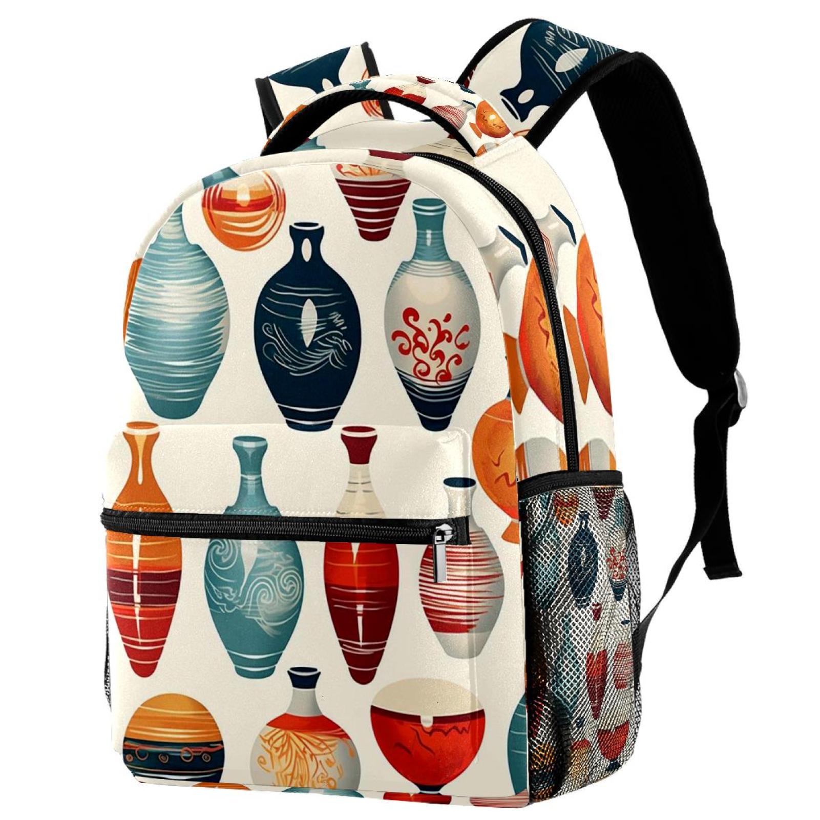 Bowling Pins Cute Casual Backpacks Lightweight Premium Backpack with 1 ...