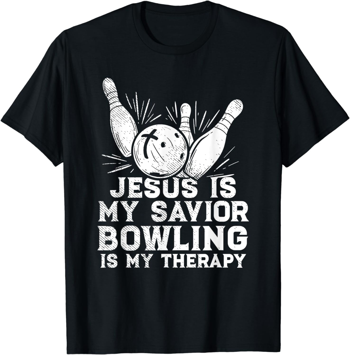 Bowling Player Design For Bowler - Jesus Is My Savior T-Shirt - Walmart.com