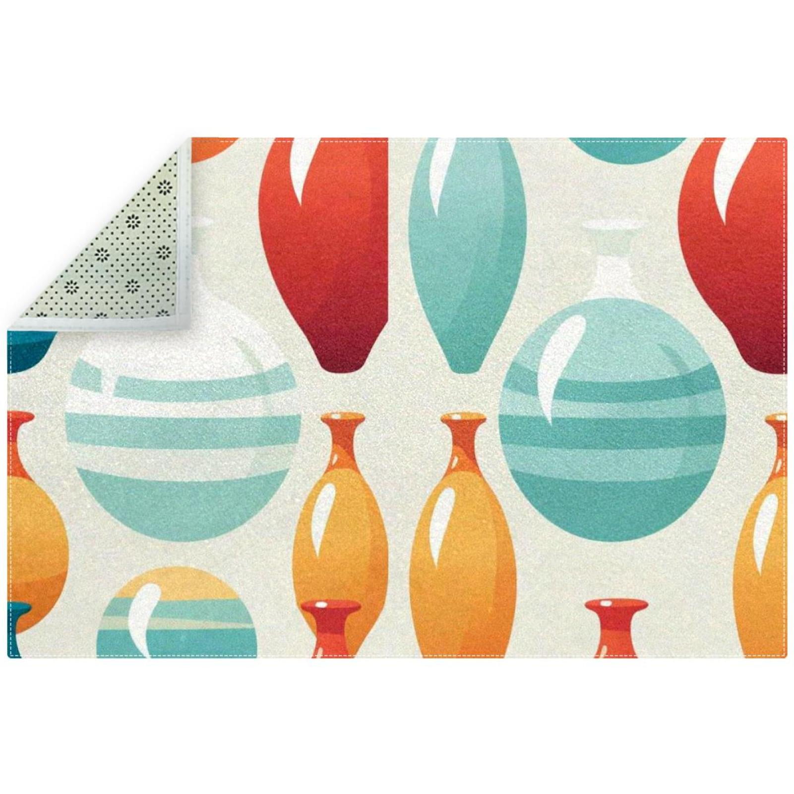 Bowling Polyester Rectangular Chair Rug - Floor Mat for Office or Home ...