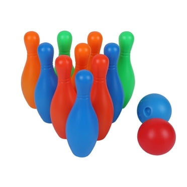 NimJoy Kids Bowling Set W/10 Pins & 2 Balls for 2-4 Toddler Indoor ...
