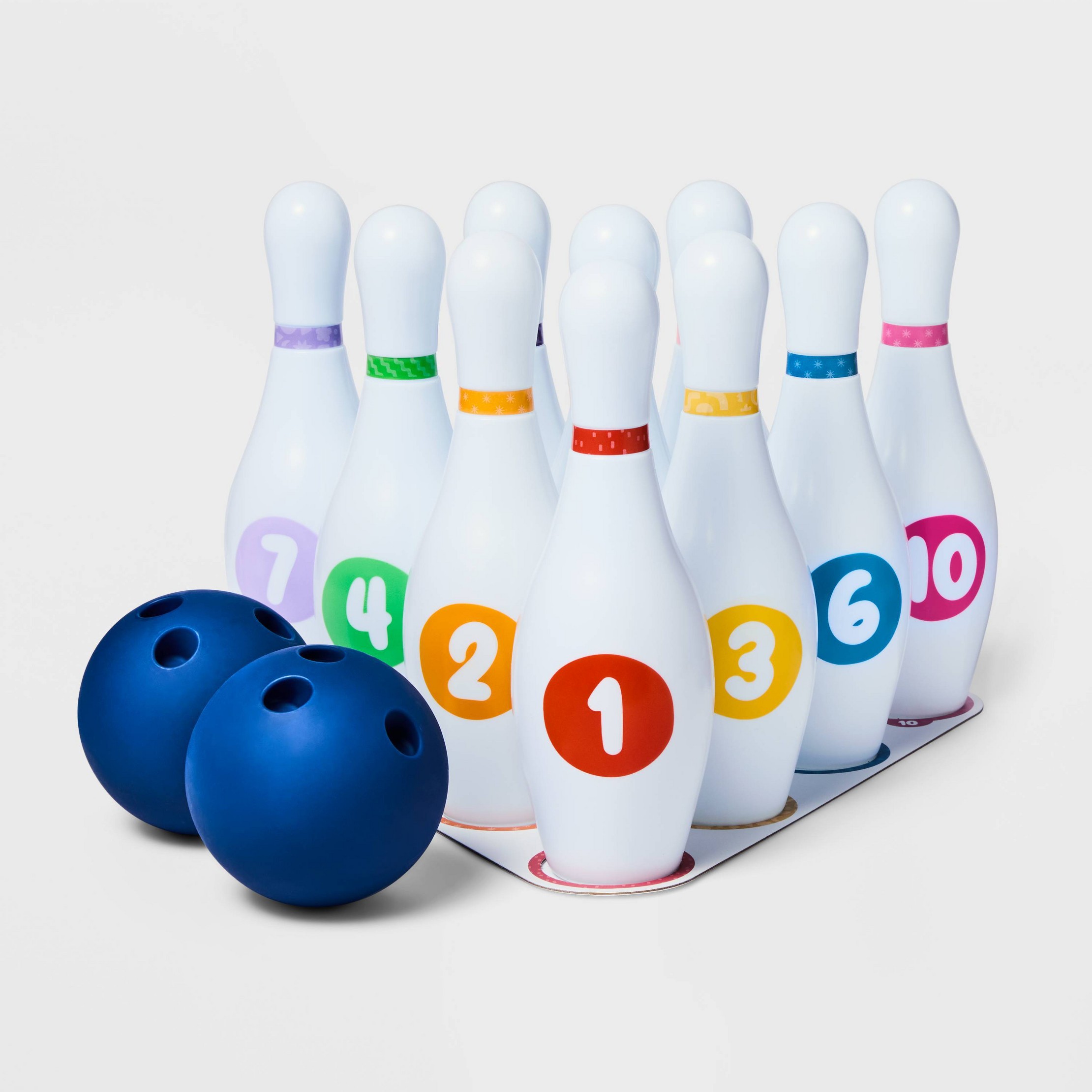 Bowling Set: Plastic, 14-Piece, Kids Sports Ball Set, Includes Carrying ...