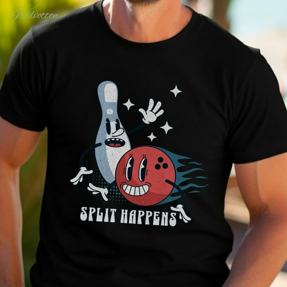 Bowling Shirt, Split Happens Bowling Season Shirt, Game Day, For ...