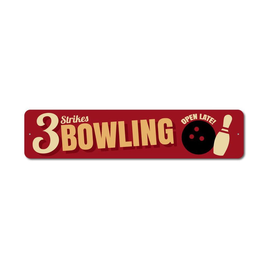 Bowling Sign, Bowling Alley Sign, Bowling Lover Sign, Bowling Decor ...