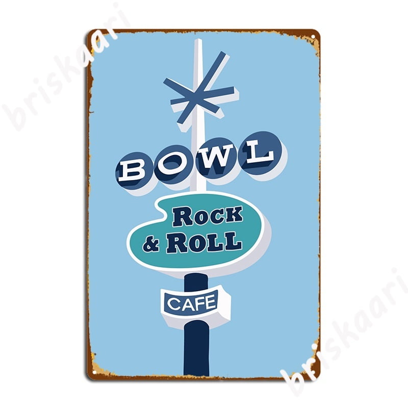 Bowling Signboard Metal Plaque Poster Cinema Garage Decoration Cinema ...