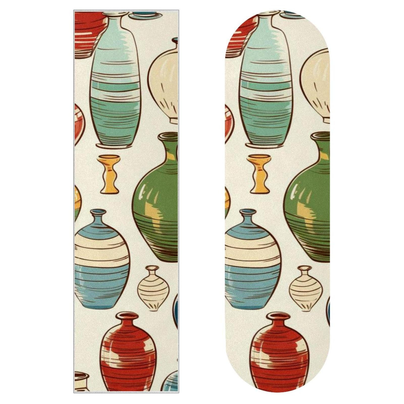 Bowling Skateboard Grip Tape Stickers (Pack of Two) 8.8x32.6in/22.4x83 cm Emery/PVC Surface ...