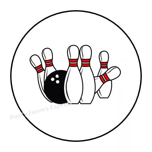Bowling Sticker Party Favors Sticker Envelope Seals Labels Stickers ...