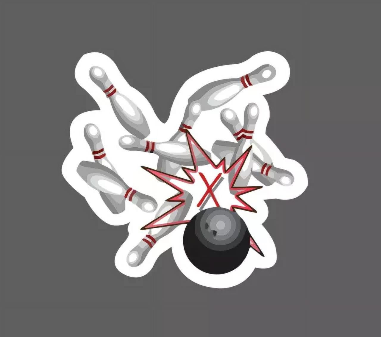 Bowling Sticker Strike 300 Waterproof Sticker Phone Decal Water Bottle ...