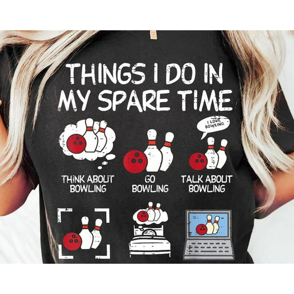 Bowling T-Shirt Design: Spare Time Activities ( ) - Walmart.com