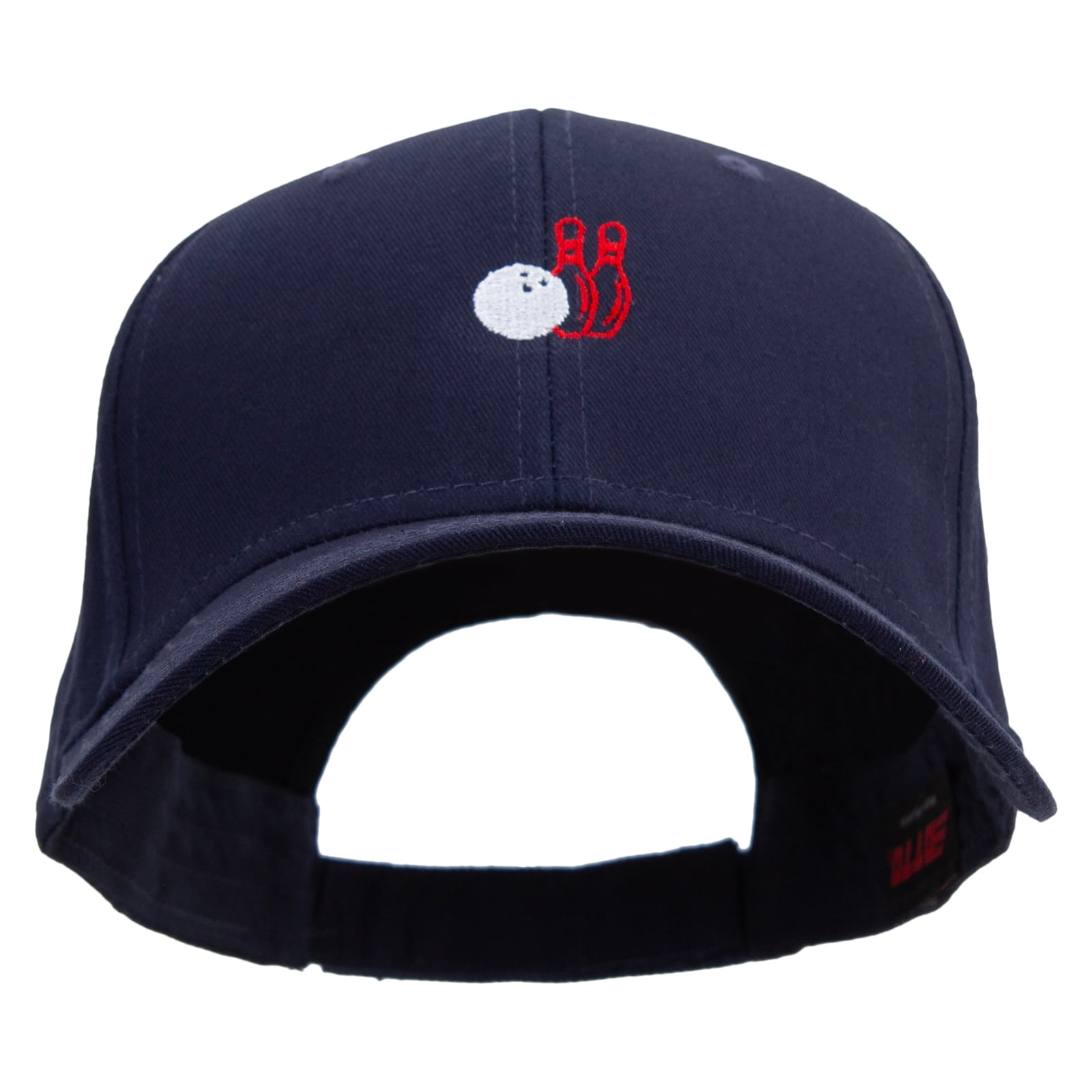 Bowling with Ball Logo Embroidered Low Profile Cap - Navy OSFM ...