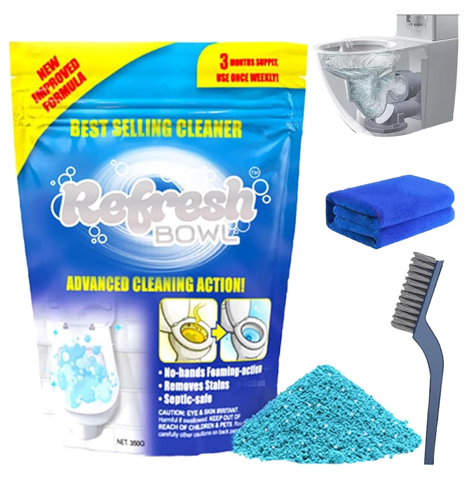 Bowlrefresher Foaming Toilet Cleaner, Bowl Refresh, Self Activating ...