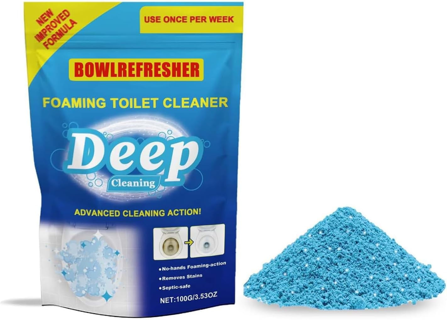 Bowlrefresher Foaming Toilet Cleaner, Refresh Bowl Cleaner Powder ...