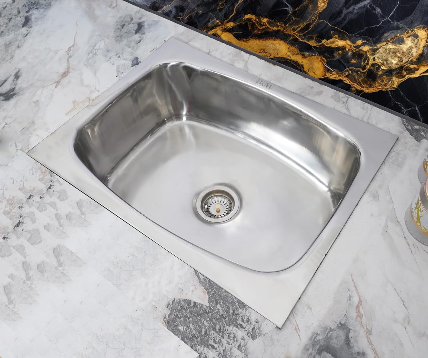 Bowls More Single Bowl Kitchen Sink 24 x 18 x 9 Heavyduty Stainless ...