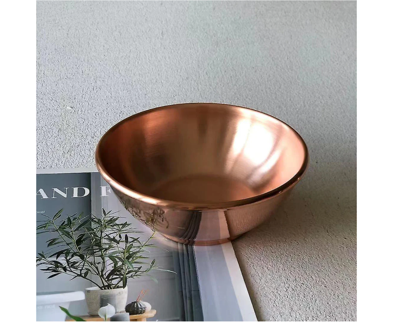 Bowls pure copper ice cream bowls salad mixing serving bowl decorative ...