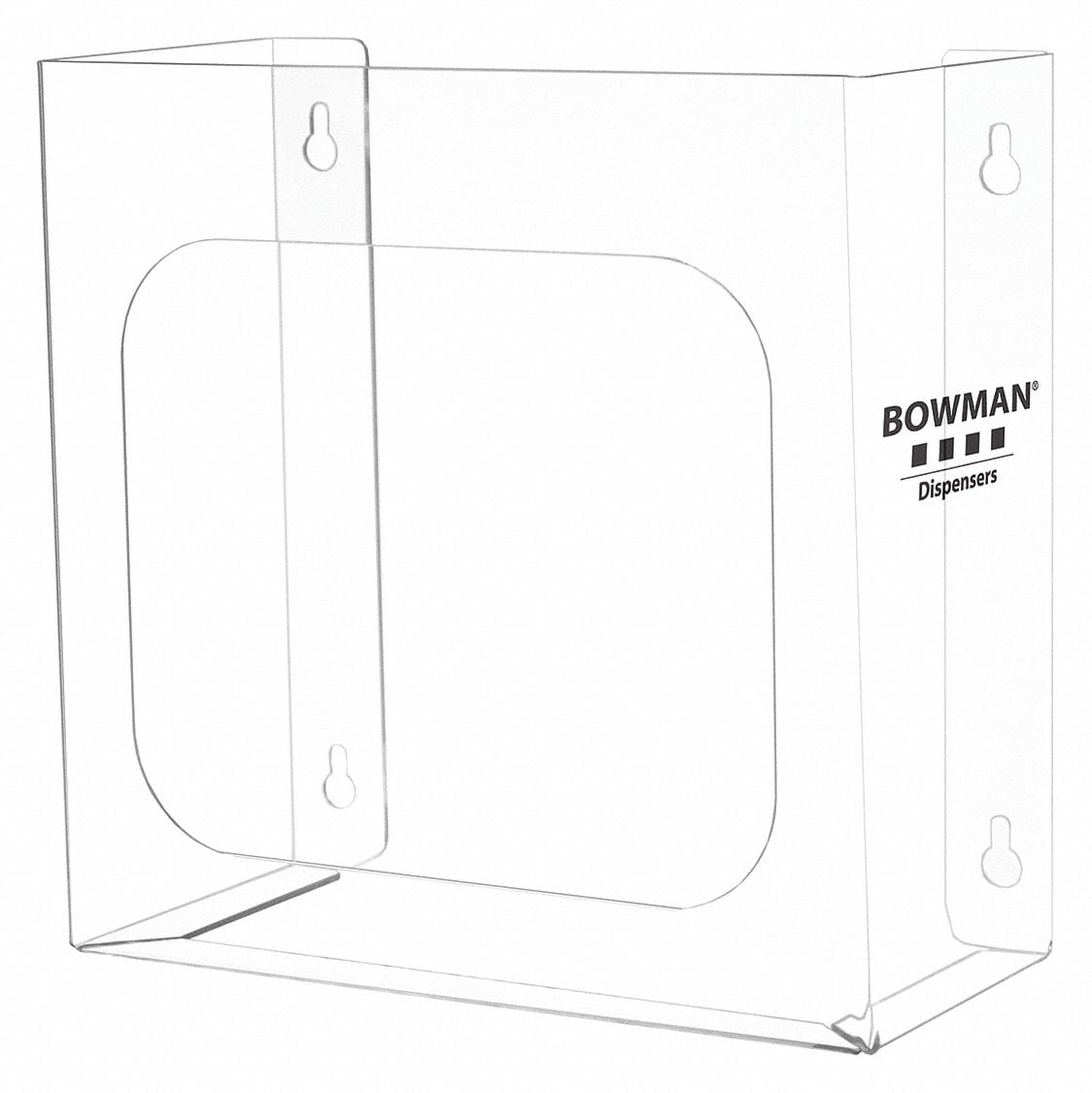 Bowman Dispensers Bouffant/Shoe Cover Dispenser,Clear,PETG BP-007 ...