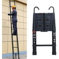 Bowoshen 16.5Ft/5M Ladder Step Ladder Loft 150KG Heavy Duty Telescopic ...