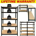 "Bowoshen 5 Level Adjustable Storage Shelving Unit, 29""Wx12""Dx66""H ...