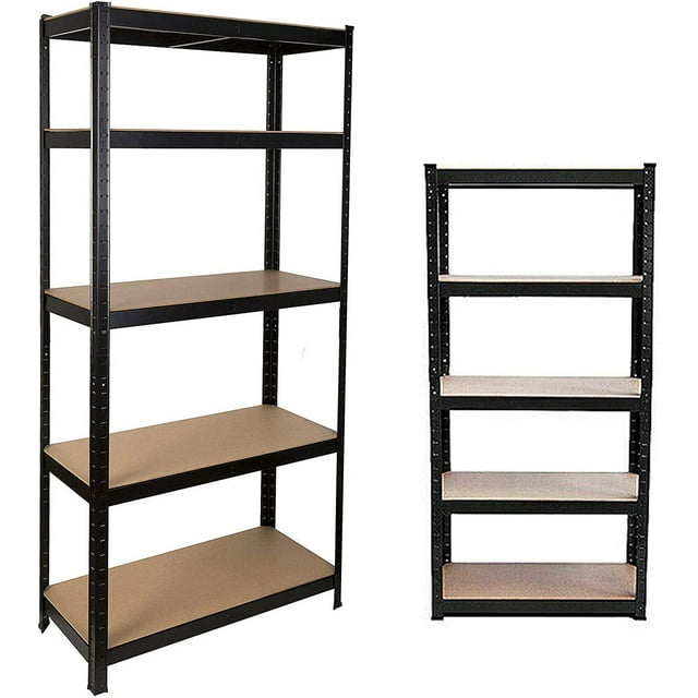 Bowoshen 5-Tier Heavy Duty Metal Shelving,70"x35"x16"Racking Storage ...