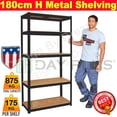 "Bowoshen Heavy Duty 5 Tier Metal Utility Shelving Unit for Garage and ...
