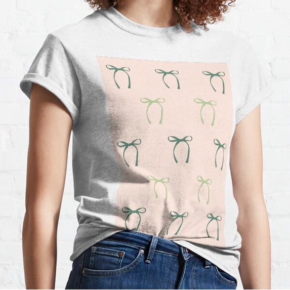 Bows Bows Bows Green Classic T-shirt - Walmart.com