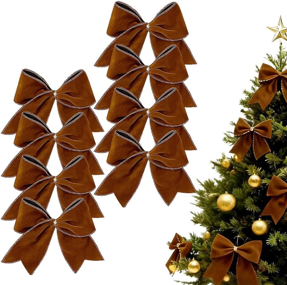 Bows Christmas Tree Decorations, Rustic Bows for Christmas Tree for ...
