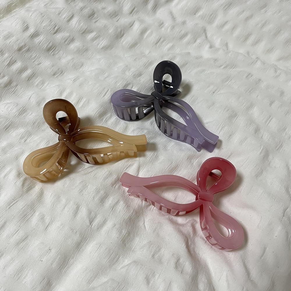 Bows Claw Clips for Women 5.1 Inch Claw Clips for Thick Hair Bows for ...