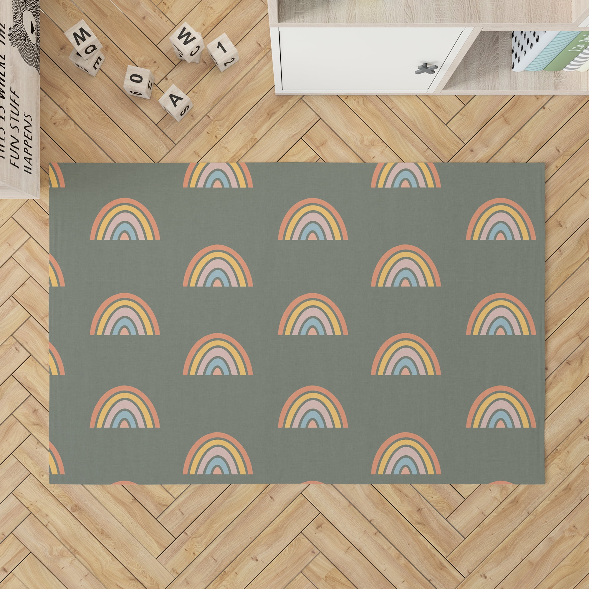 Bows Colorized Chimi Area Rug - Walmart.com