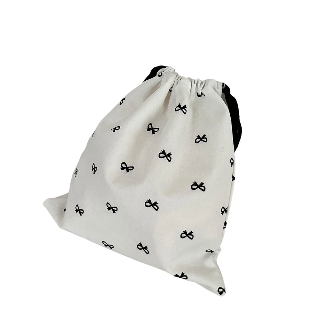 Bows Drawstring Makeup Bag Drawstring Bag Small Canvas Bag Portable Storage Bag - Walmart.com