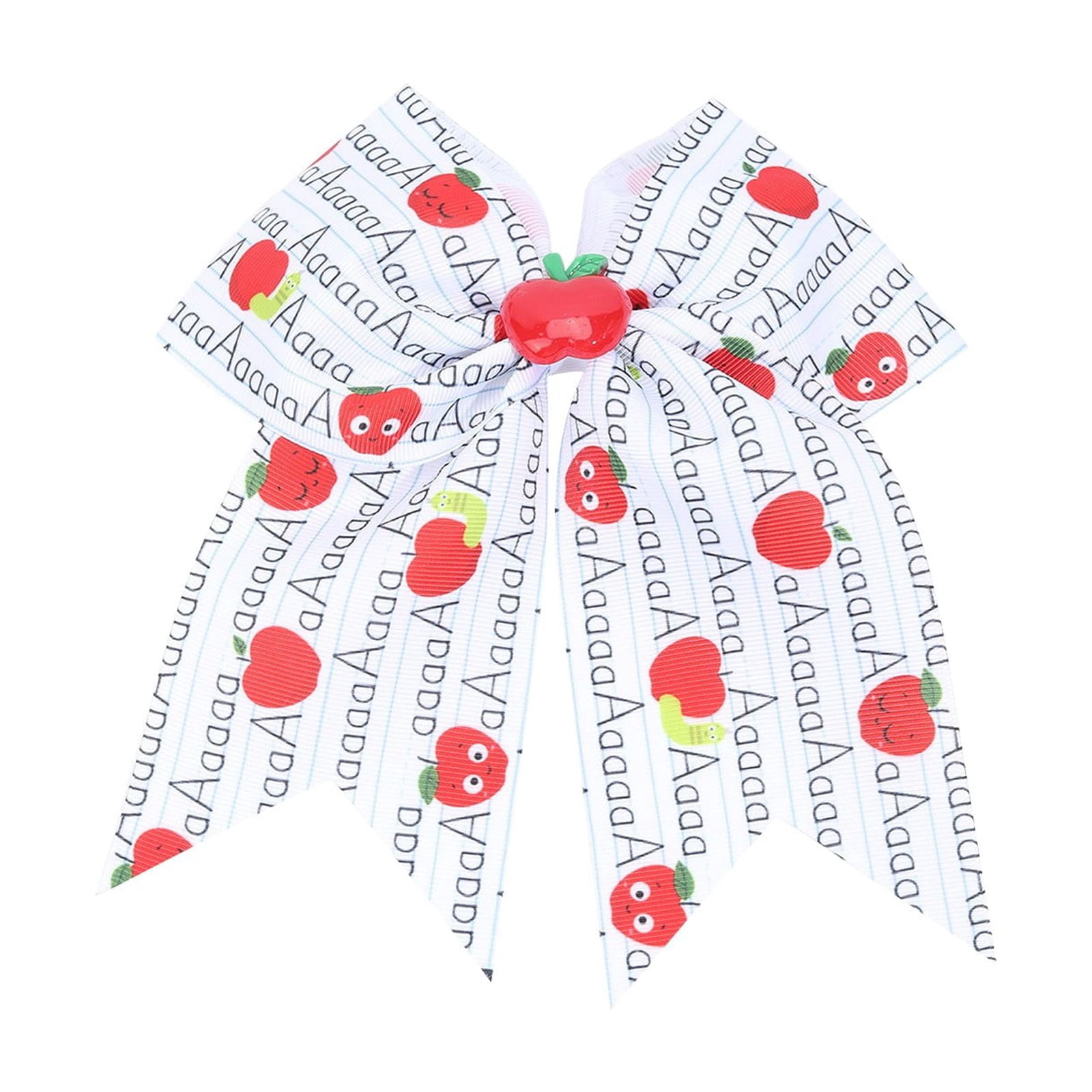 Bows Hair Clips Ponytail Holder Large Cheer Bow Hairpin School Bus Hair ...