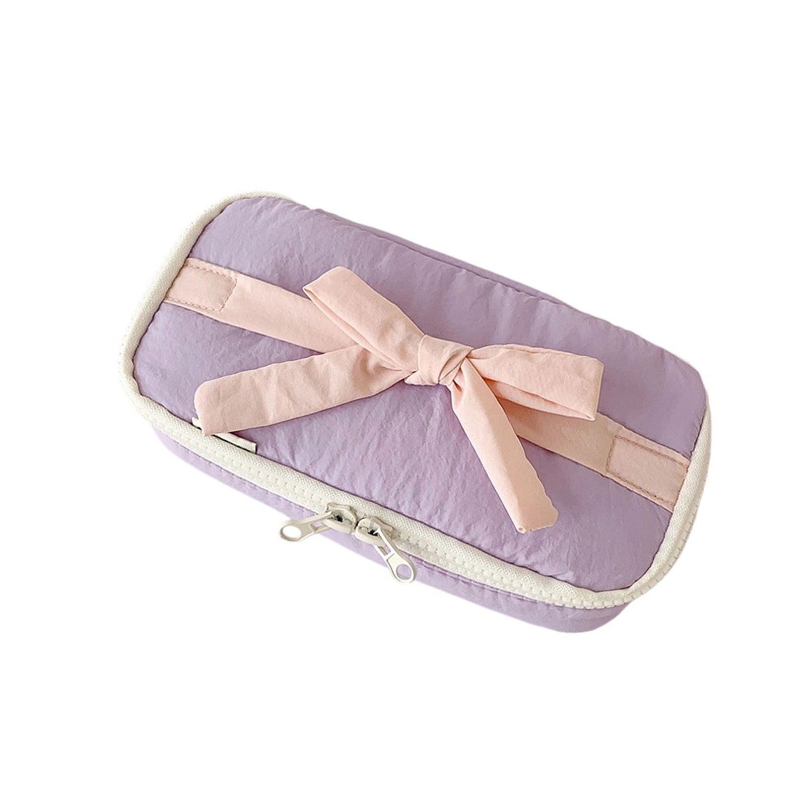 Bows Pen Bag Large Capacity Pencil Case Lovely Bowknot Pencil Box For ...