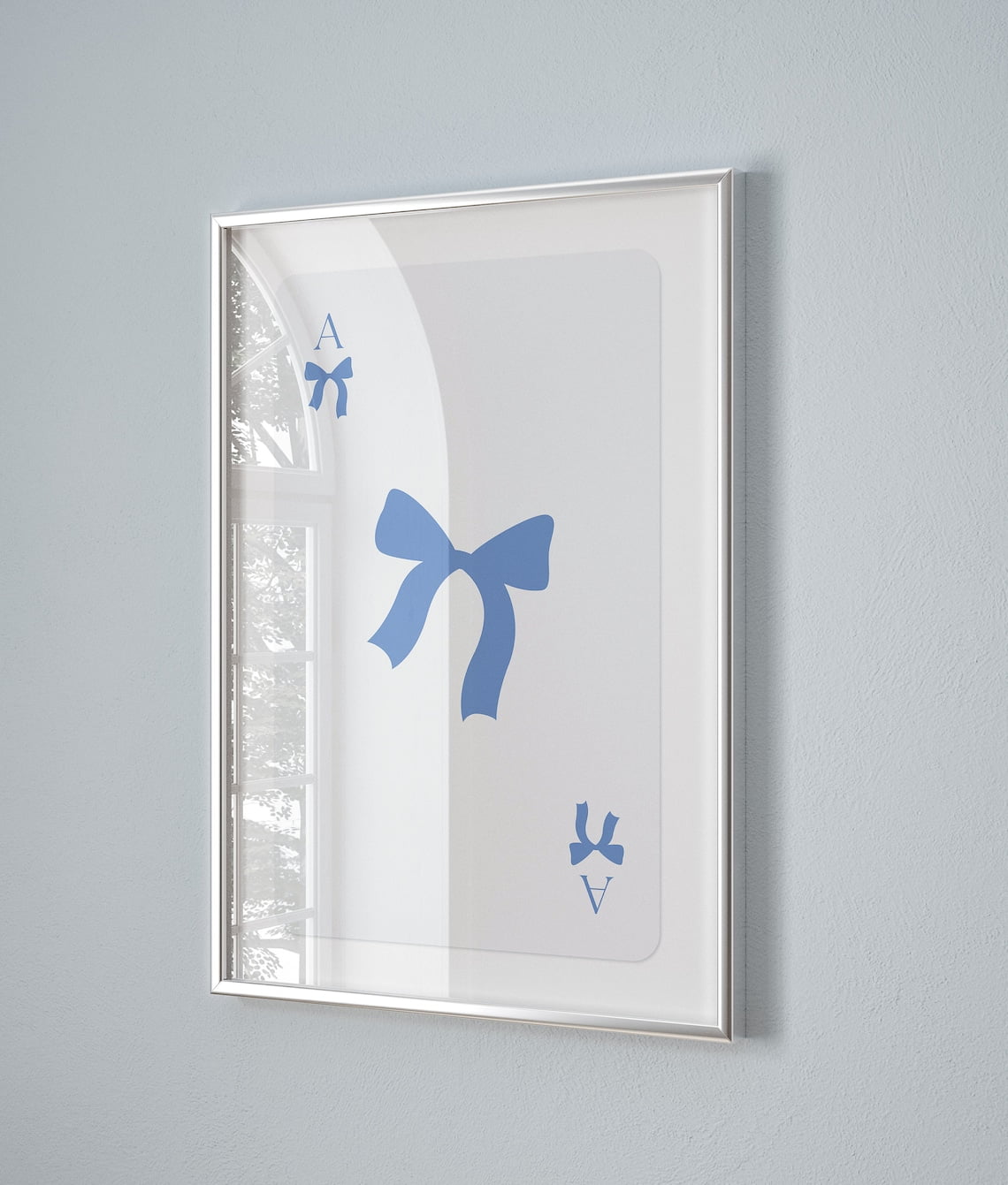 Bows Playing Card Print, Preppy Wall Art, Coquette Aesthetic Apartment ...