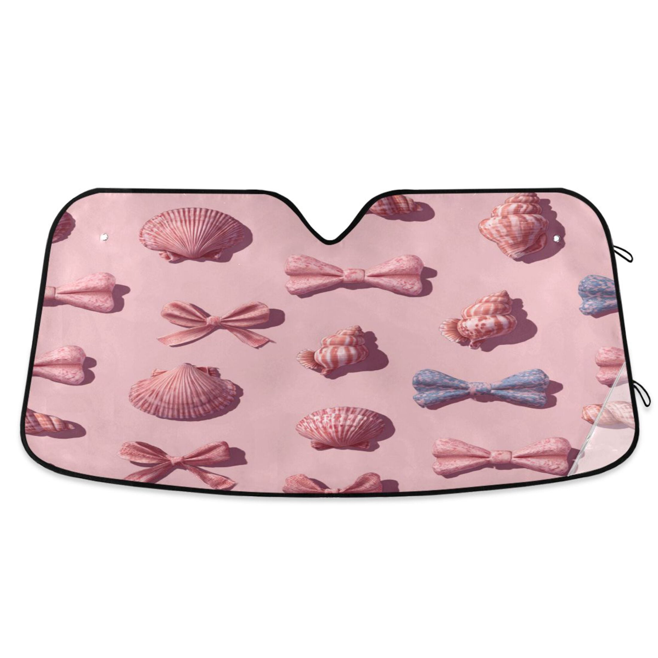 Bows Shells 3d Windshield Sun Shade Automobile Visor Accordion Folding ...