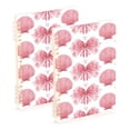 Bows Shells in Pink Color Notebook Detachable Coil Notebook Diary Plan ...