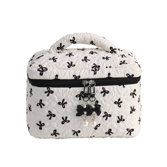 Bows Toiletry Bag Large Capacity Makeup Bag Aesthetic Cosmetic Bag ...