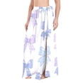 Bows in Blue and Purple Women's Swimwear Cover Ups Strappy Beach Dress ...