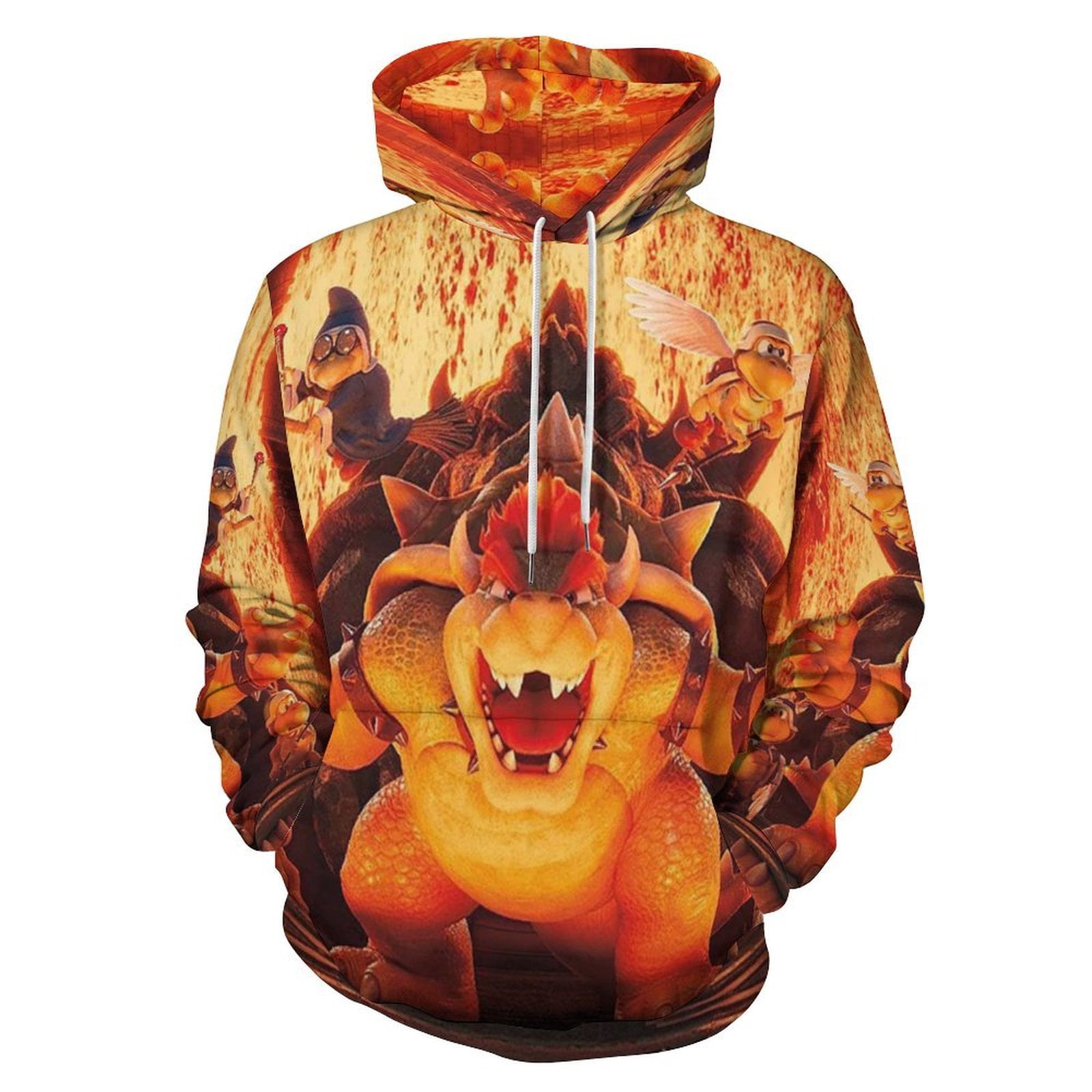Bowser Bros Pullover Hoodie Casual Hooded Long Sleeves Sweatshirts ...