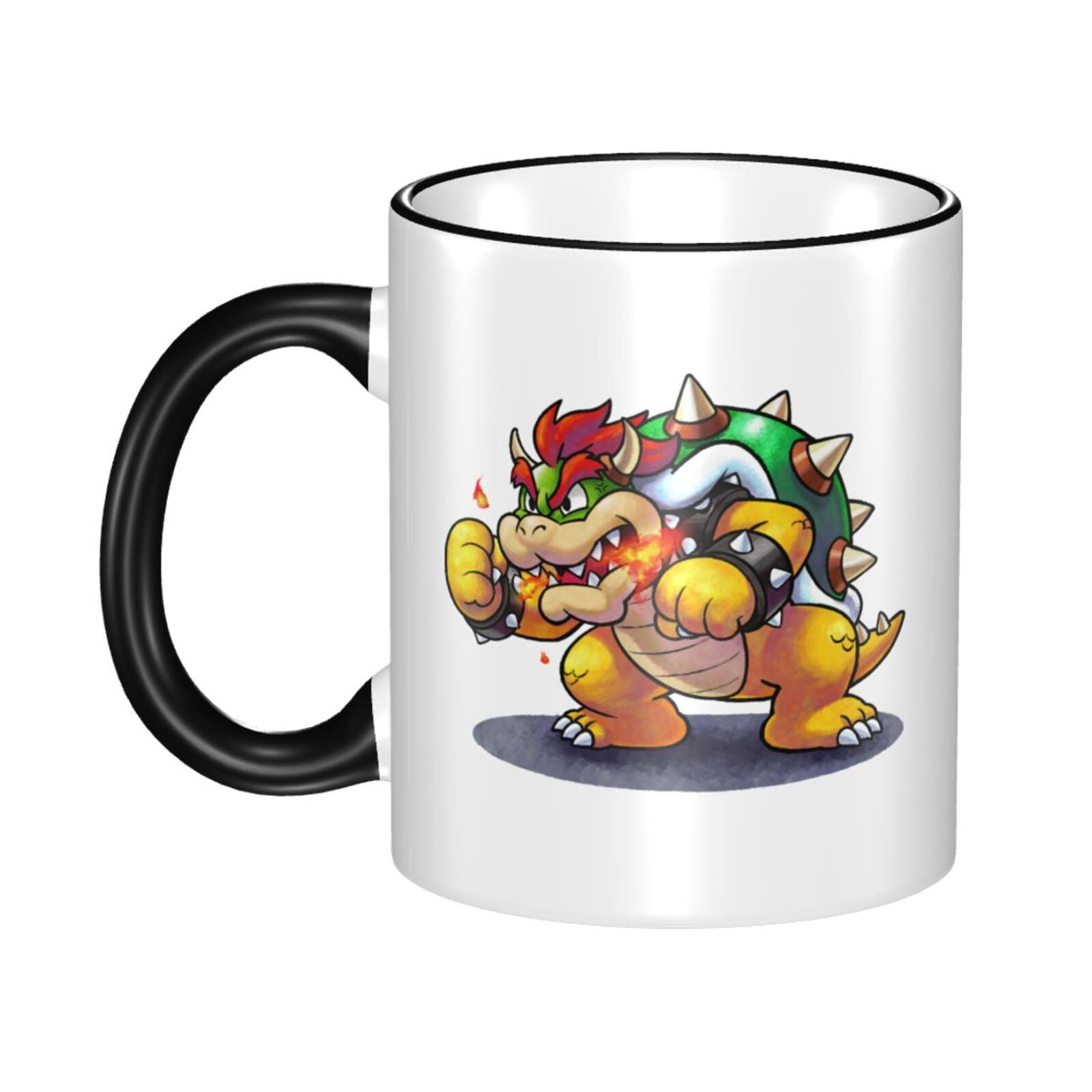 Bowser Catoon Koopa Ceramic Coffee Tea Cup with Handle Cute Coffee Mugs ...