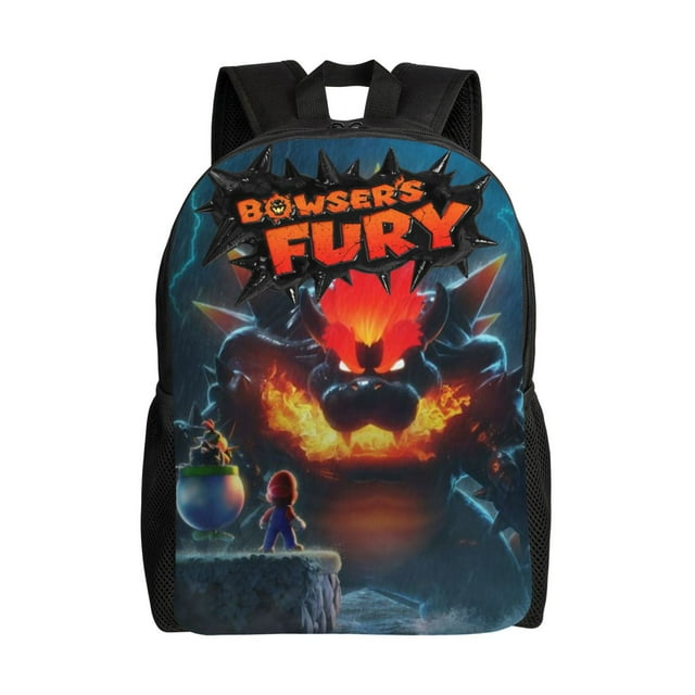 Bowser Fury Large Capacity Backpack Portable Bag Lightweight Daypack ...