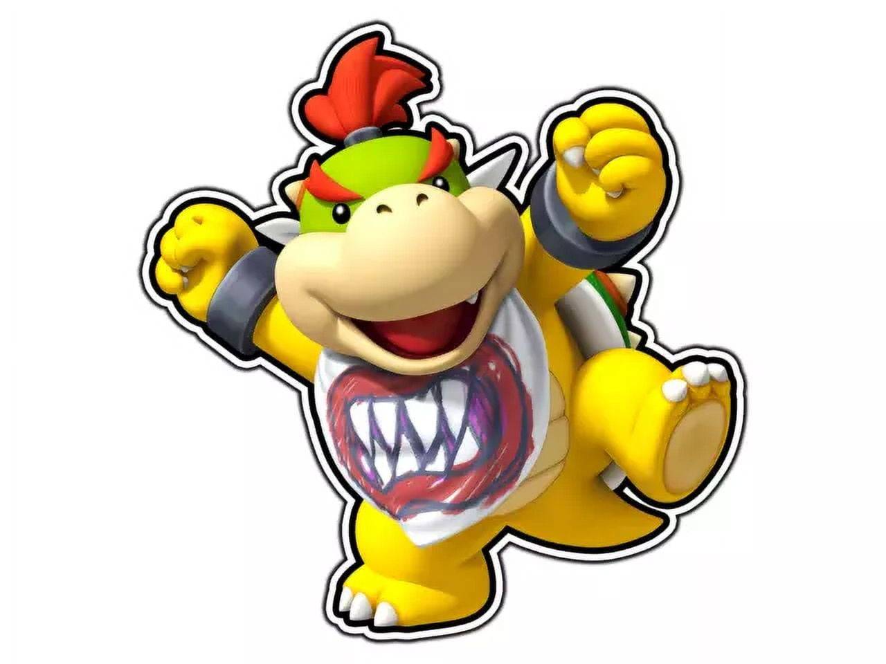 Bowser Jr. Waterproof Sticker Phone Decal Water Bottle Stickers Car ...