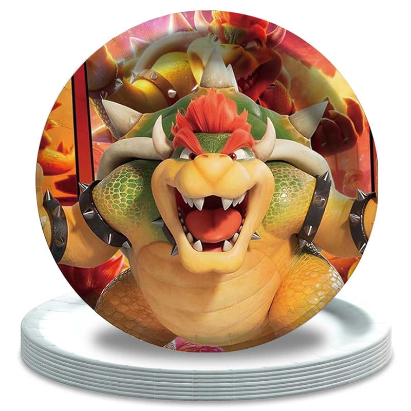 Bowser / King Koopa Paper Plates Birthday Decorations Party Supplies ...
