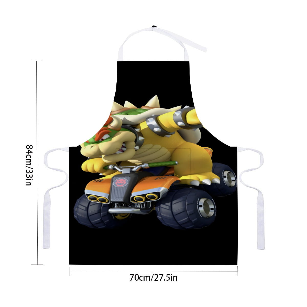 Bowser King Koopa apron designed with pockets and waterproof features ...