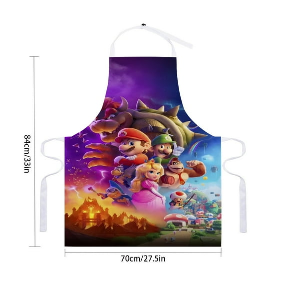 Bowser King Koopa apron with pockets, waterproof apron for adults ...