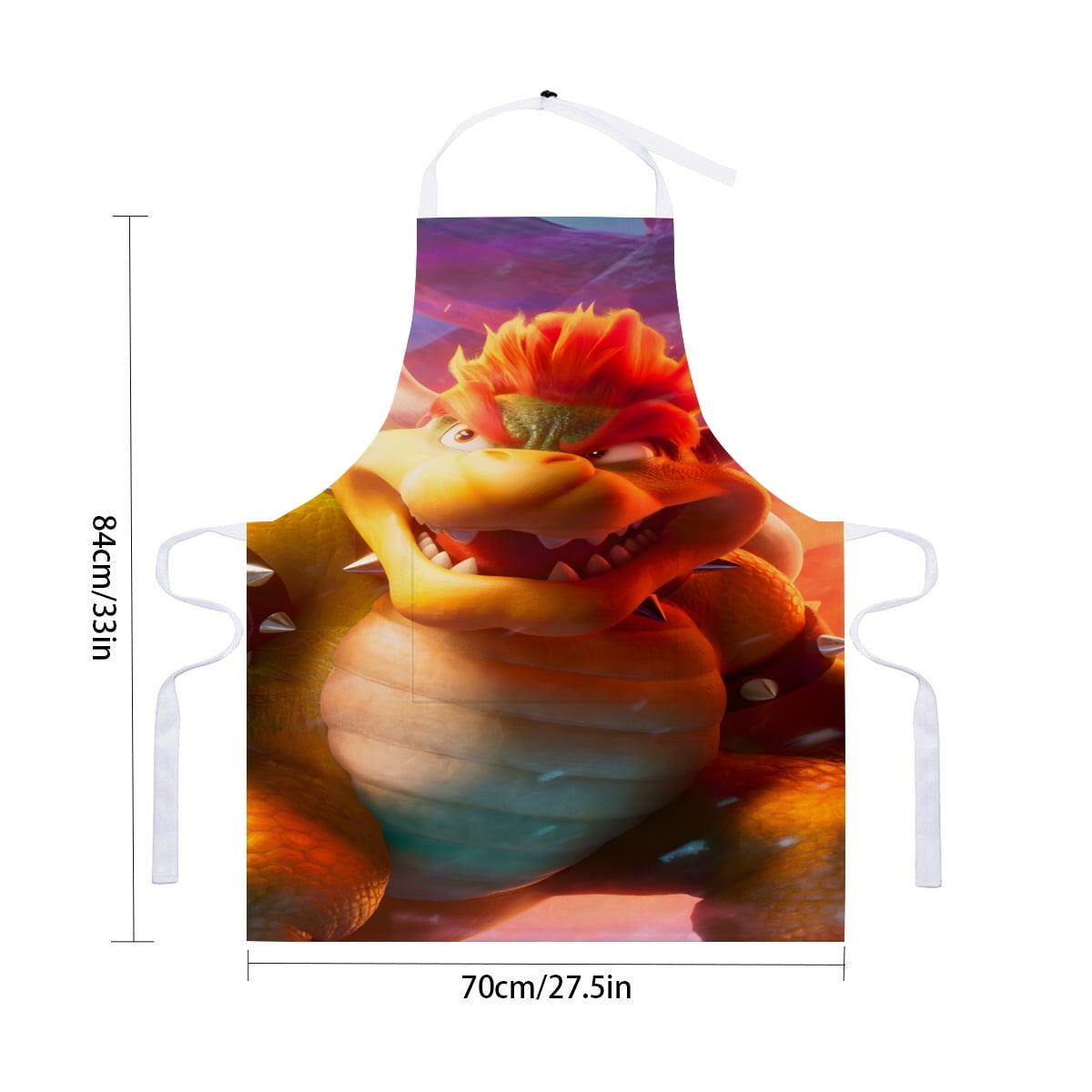 Bowser King Koopa apron, waterproof with pockets, suitable for adult ...